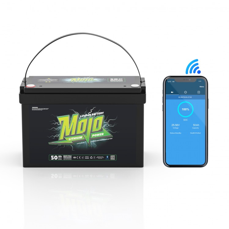 Mojo Lithium Power 24V 50Ah BT Litiumbatteri